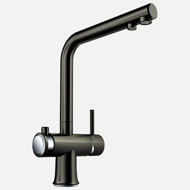 Hydra Gun Metal Tri Flow Filter Tap | Filtered Water Taps Online UK
