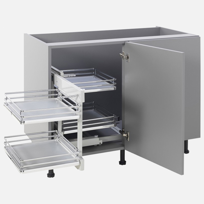 Solid Base Kitchen Corner Unit Optimizer To Fit 800mm Units UK