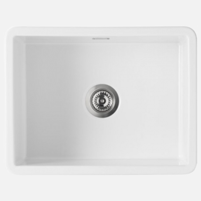 Sanindusa white ceramic large undermount sink