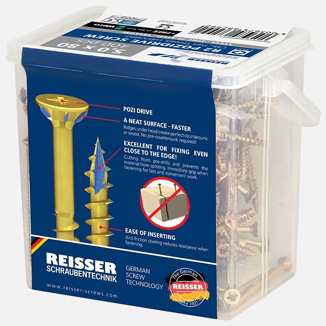 Reisser screw R2 tub M4 UK