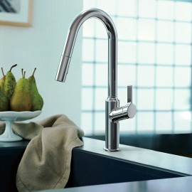 Amalfi side lever tap with pull out hose Ireland