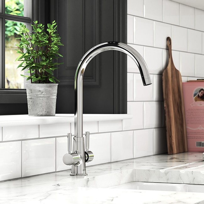 Davina modern swan neck tap | swan neck taps online Ireland
