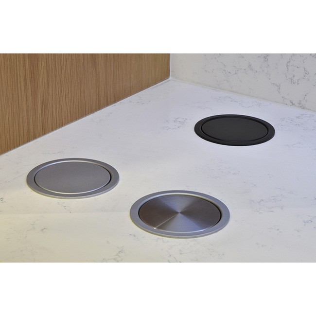 Worktop pop up socket black Ireland
